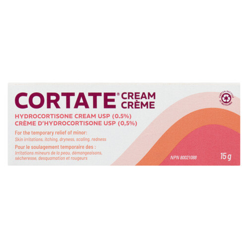 Cortate Hydrocortisone Cream USP (0.5%) 15 g - Voilà Online Groceries ...