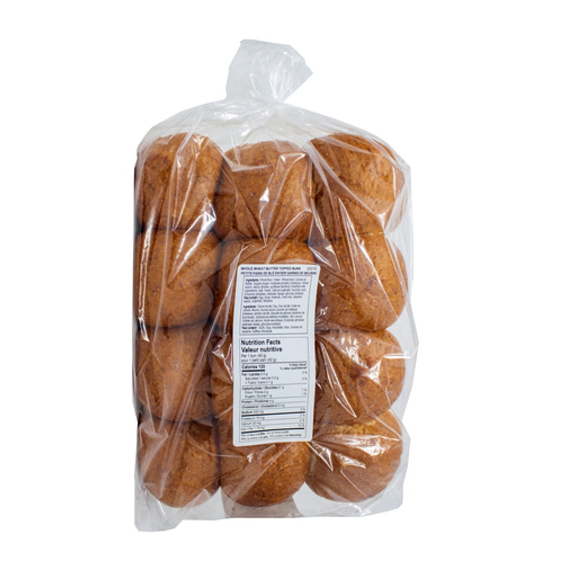 Whole Wheat Buns Butter Topped 12 Count - Voilà Online Groceries & Offers