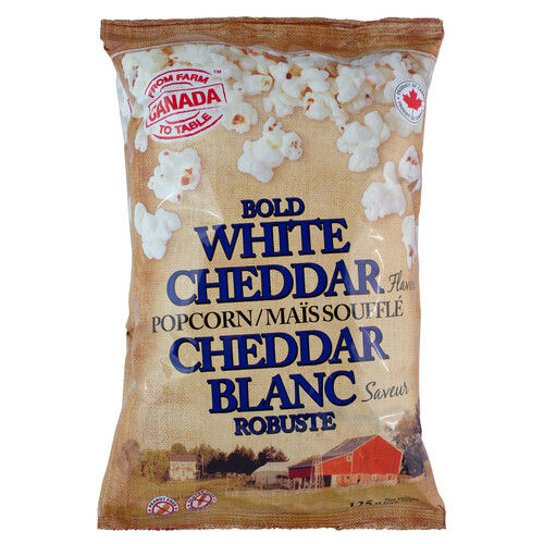 From Farm to Table Popcorn White Cheddar 125 g - Voilà Online Groceries ...