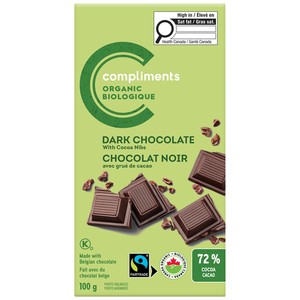 Compliments Organic Dark Chocolate Cocoa Nibs 100 g - Voilà Online ...