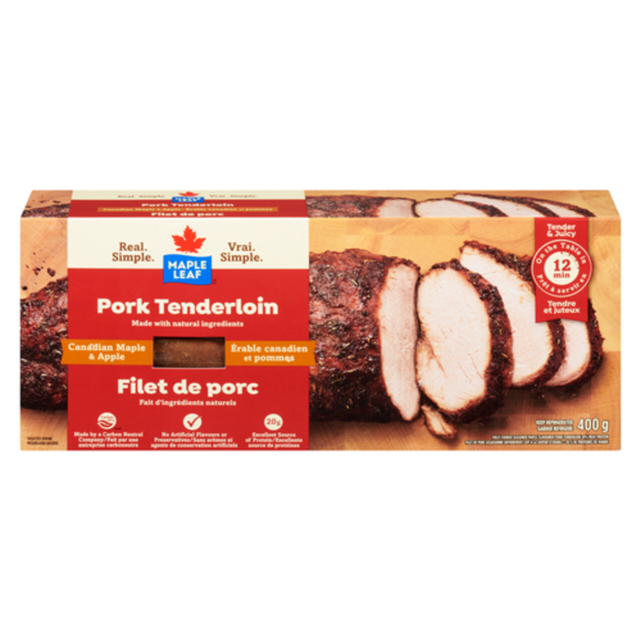 Maple Leaf Pork Tenderloin Canadian Maple And Apple 400 g - Voilà ...