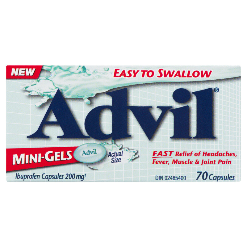Advil Pain Relief Mini-Gels 70 Capsules - Voilà Online Groceries & Offers
