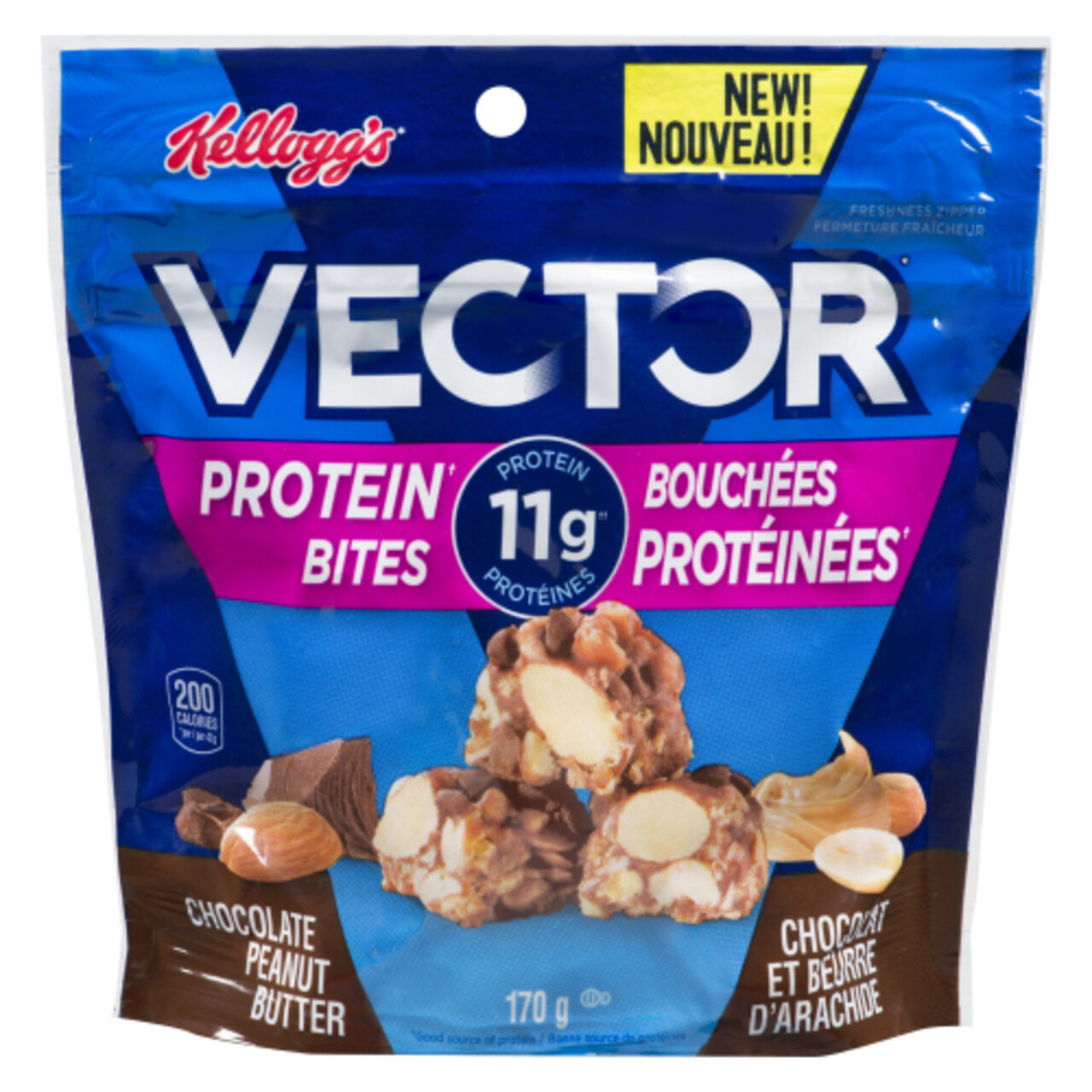 Kellogg's Vector Cereal Bars Peanut Butter Chocolate 170 g - Voilà ...