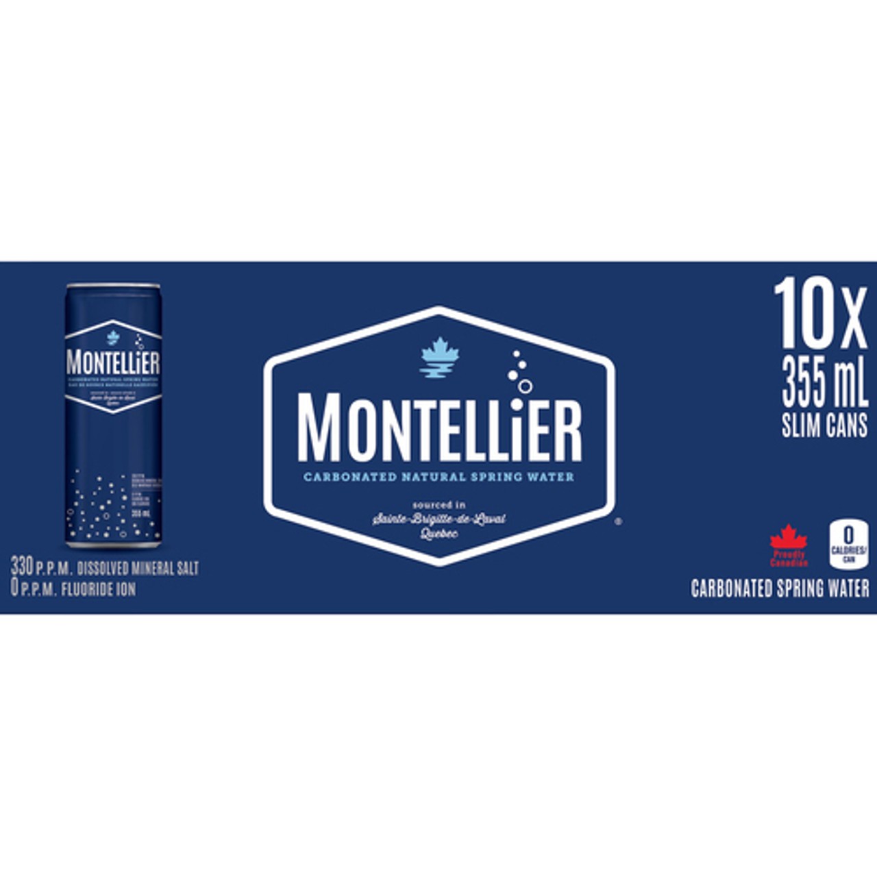 Montellier Carbonated Natural Spring Water 10 x 355 ml (cans) - Voilà ...