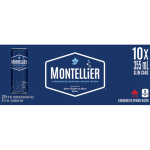 Montellier Carbonated Natural Spring Water 10 x 355 ml (cans) - Voilà ...