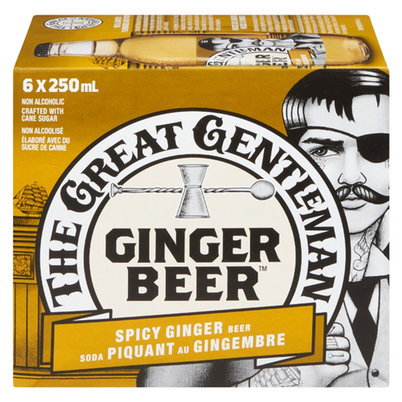 The Great Gentleman Drink Spicy Ginger Beer 6 x 250 ml (bottles ...