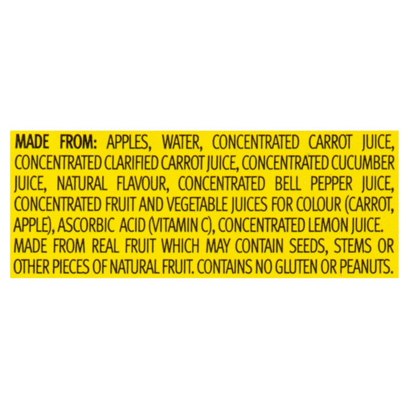 Mott's Fruitsations Fruit & Veggie Snack Unsweetened Peach Apple Carrot ...