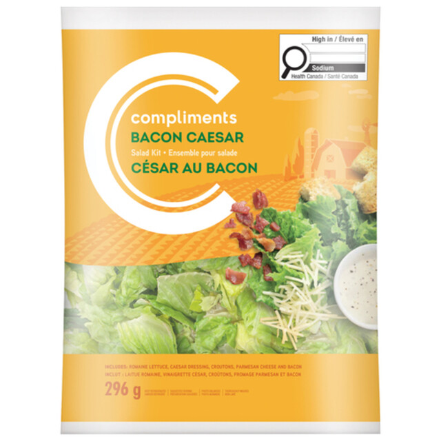 Compliments Naturally Simple Salad Kit Caesar Supreme 296 g - Voilà ...