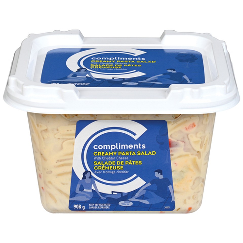 Compliments Deli Salad Creamy Pasta With Cheddar Cheese 908 g - Voilà ...