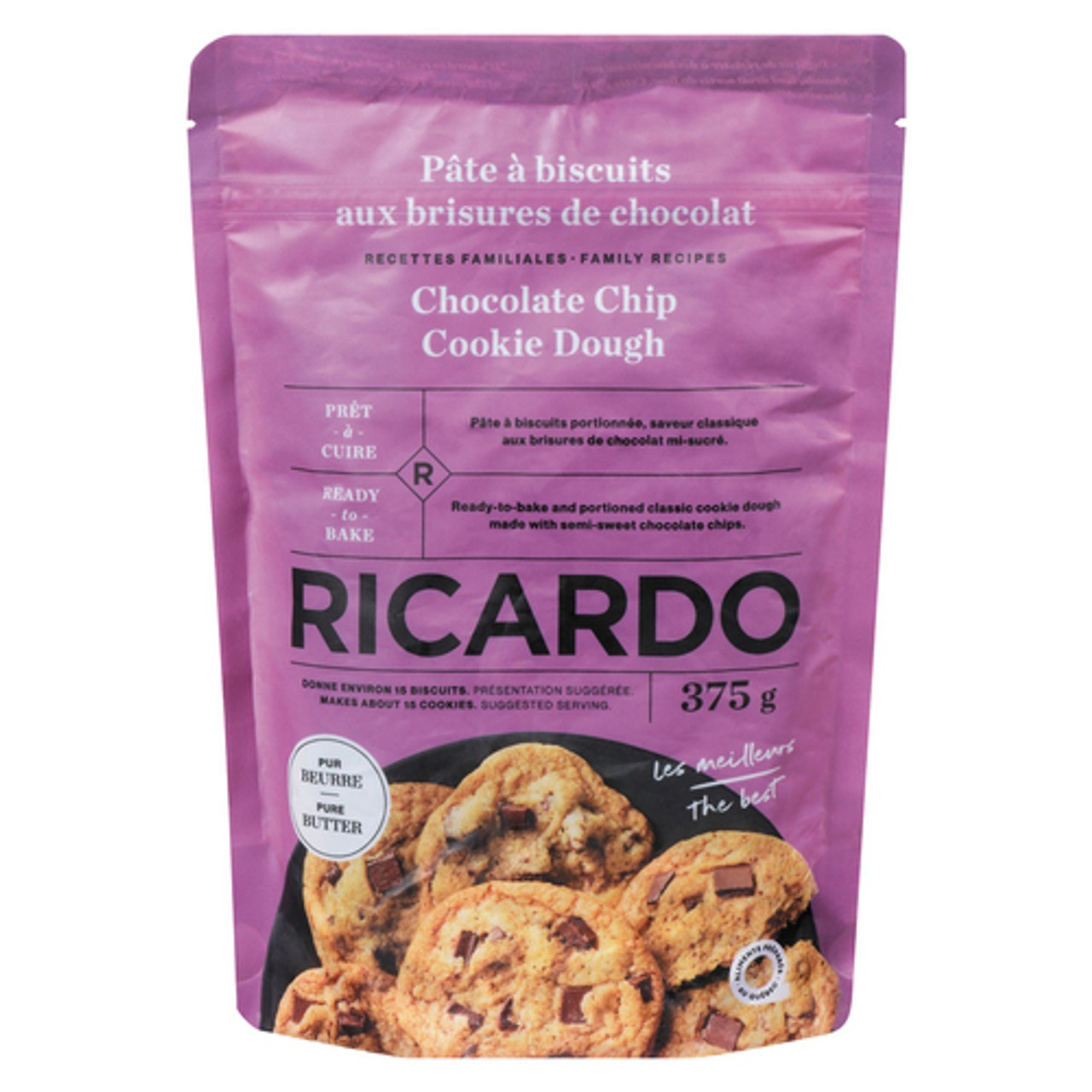 RICARDO Frozen Cookie Dough Chocolate Chip 375 g - Voilà Online ...