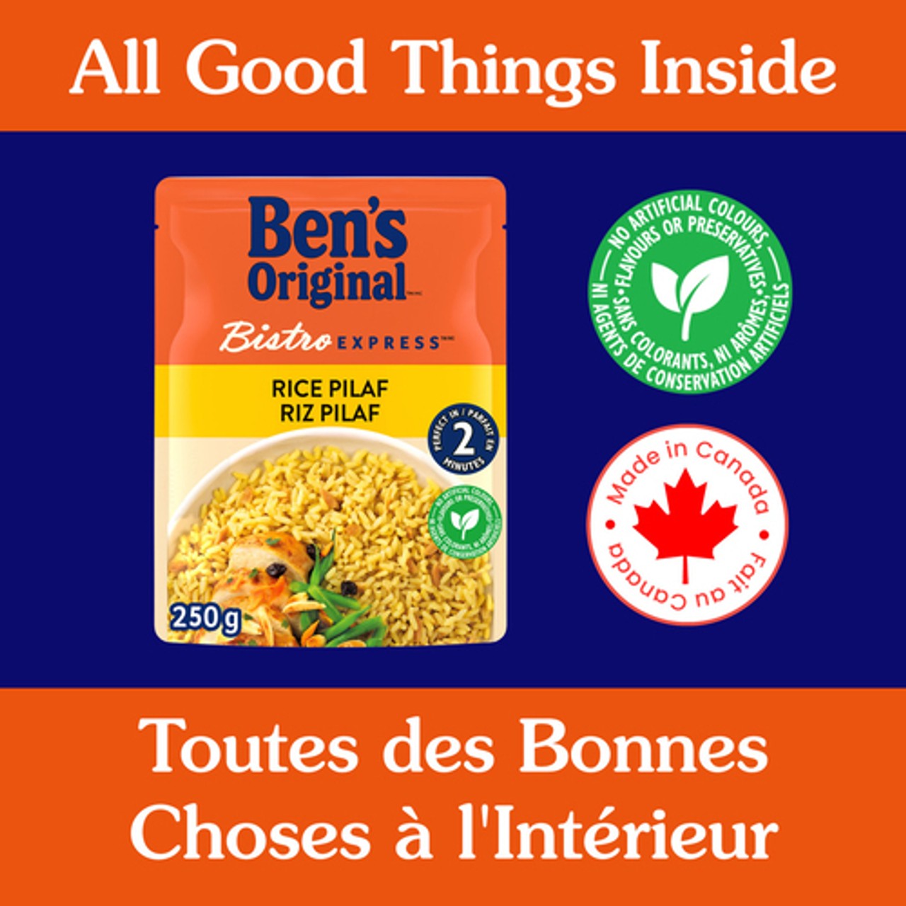 Ben's Original Bistro Express Pilaf Rice Side Dish 250 g - Voilà Online ...