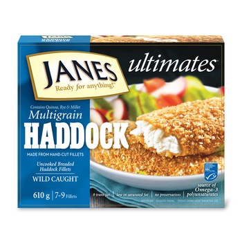 Janes Frozen Haddock Fillets Multigrain Breaded 610 g - Voilà Online ...