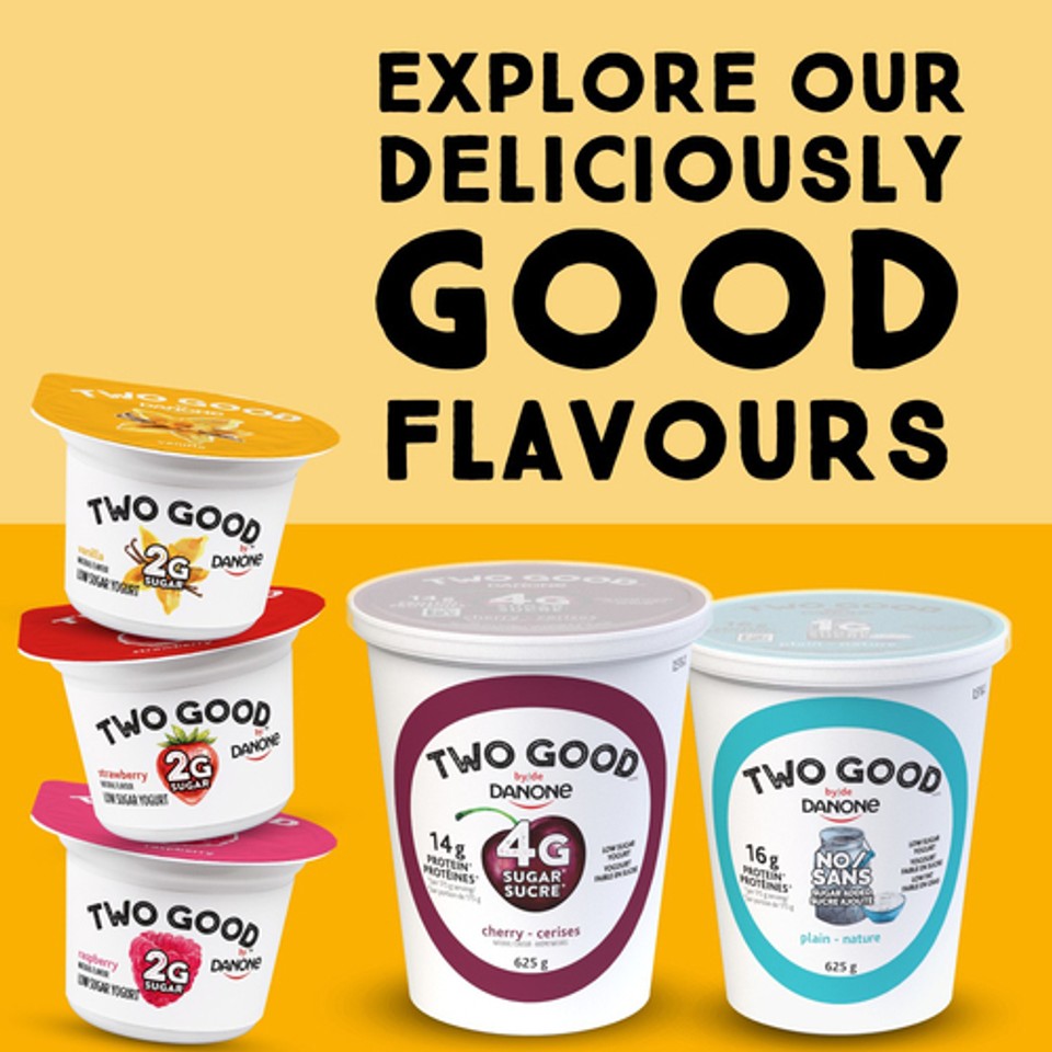Two Good Low Sugar Yogurt Strawberry 4 x 95 g - Voilà Online Groceries ...