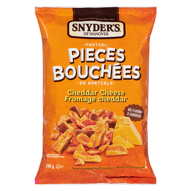 Snyder's Of Hanover Pretzel Pieces Cheddar Cheese 240 g - Voilà Online ...
