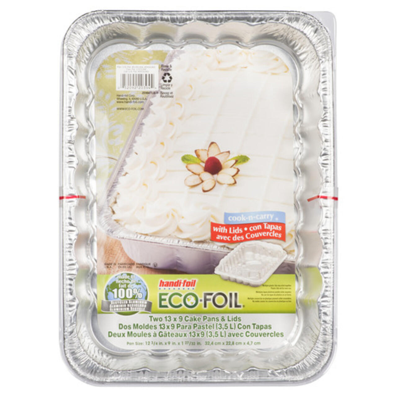 Handi-Foil Utility Pan With Lid 2 Pack - Voilà Online Groceries & Offers