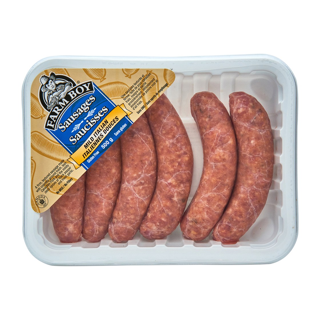 Farm Boy Sausage Mild Italian 500 g - Voilà Online Groceries & Offers