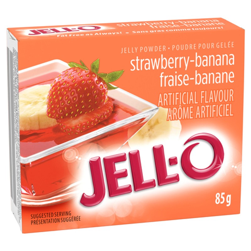Jell-O Jelly Powder Strawberry Banana 85 g - Voilà Online Groceries ...