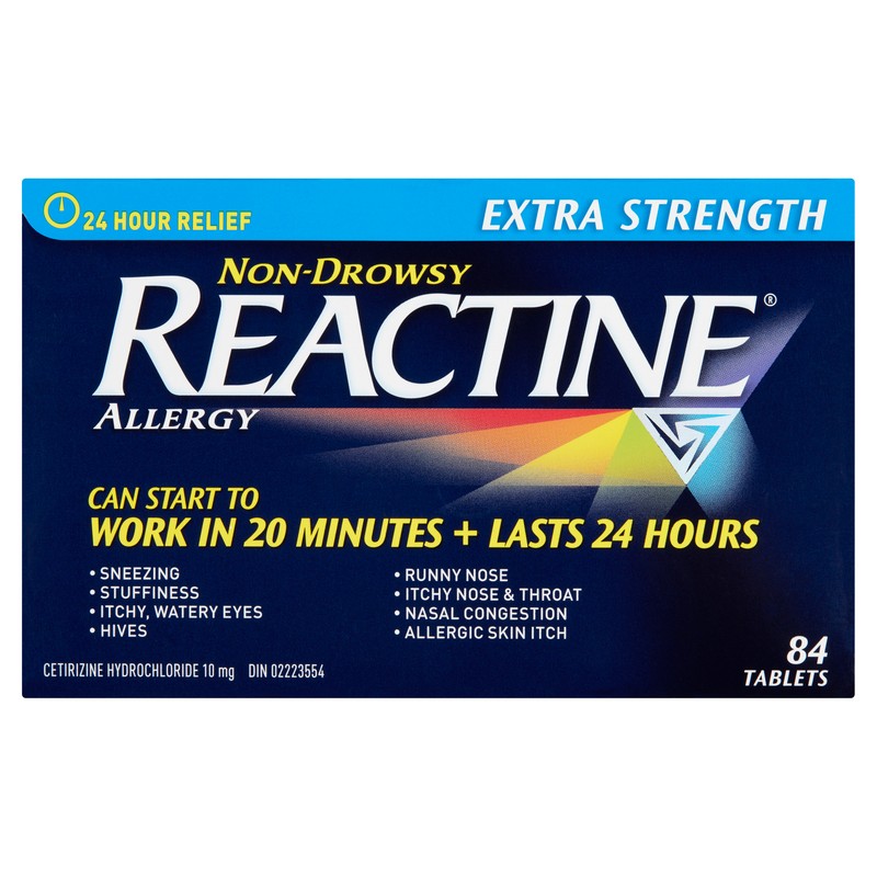 Reactine Allergy Medication Tablet 84 Tablets - Voilà Online Groceries ...