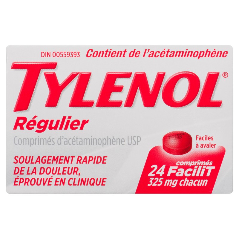 Tylenol Regular Strength 325 mg 24 Tablets - Voilà Online Groceries ...