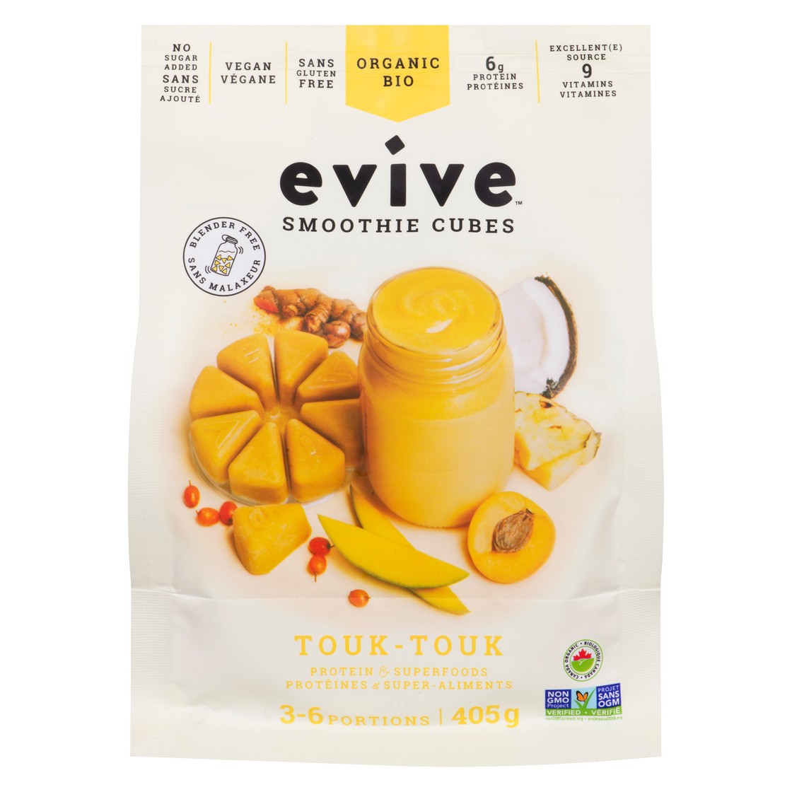 Evive Organic Frozen Smoothie Cubes Touk-Touk 405 g - Voilà Online ...