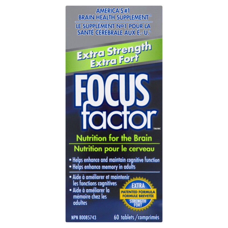 Focus Factor Nutrition Supplement For The Brain Extra Strength Tablets ...