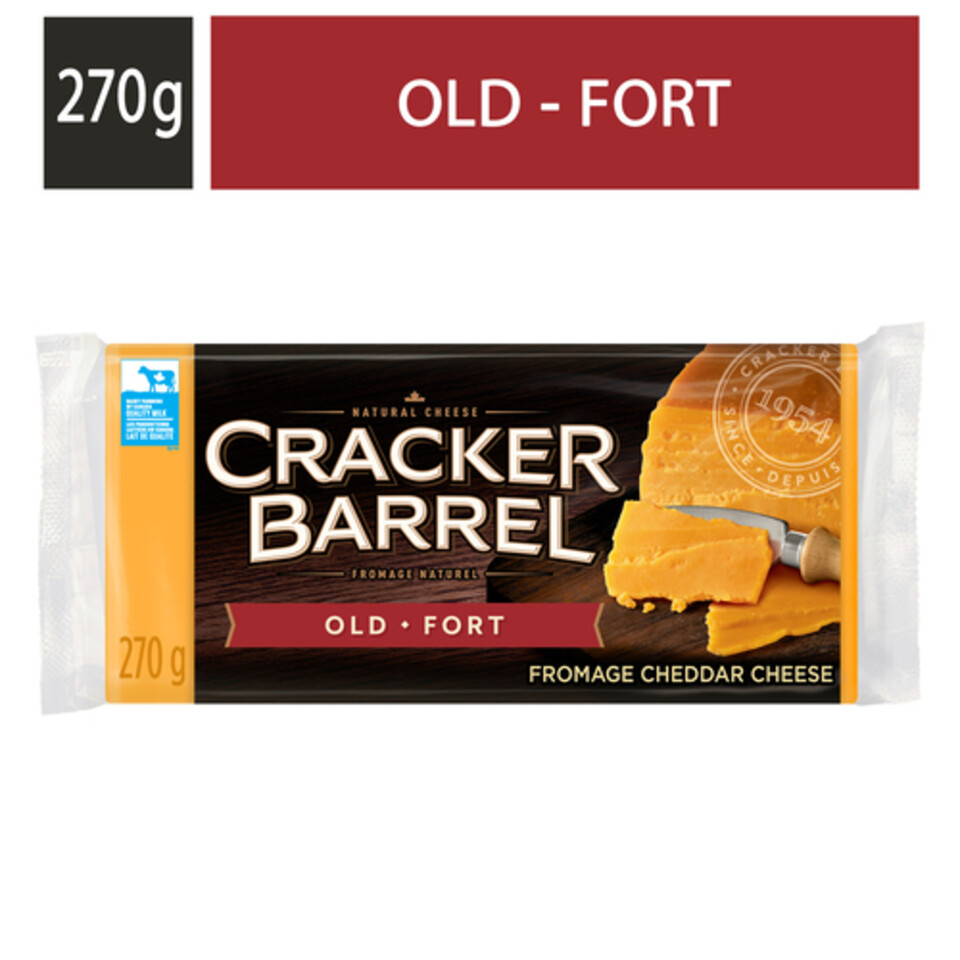 Cracker Barrel Block Cheese Old Cheddar 270 g - Voilà Online Groceries ...