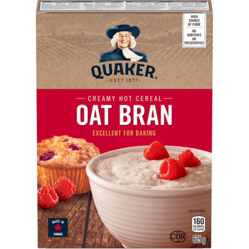 Quaker Hot Cereal Oat Bran Creamy 625 g - Voilà Online Groceries & Offers