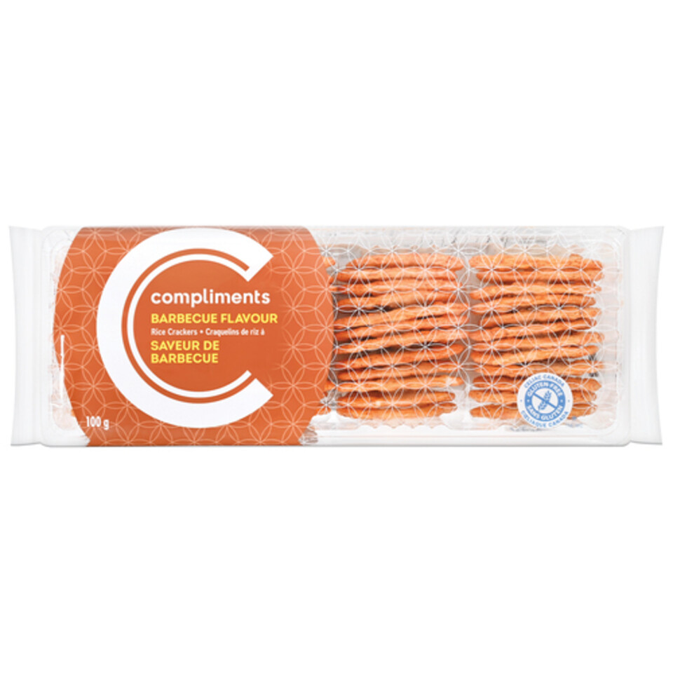 Compliments Gluten-Free Rice Crackers Barbeque 100 g - Voilà Online ...
