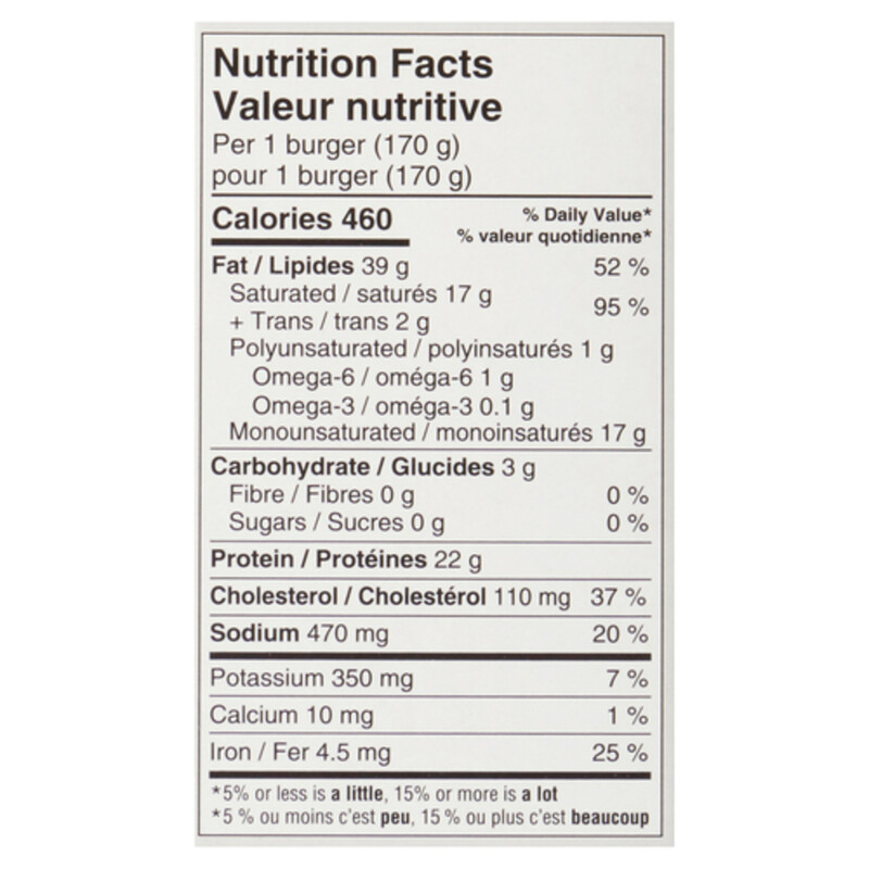 The Keg Gluten-Free Frozen Prime Rib Beef Burgers 1.02 kg - Voilà ...