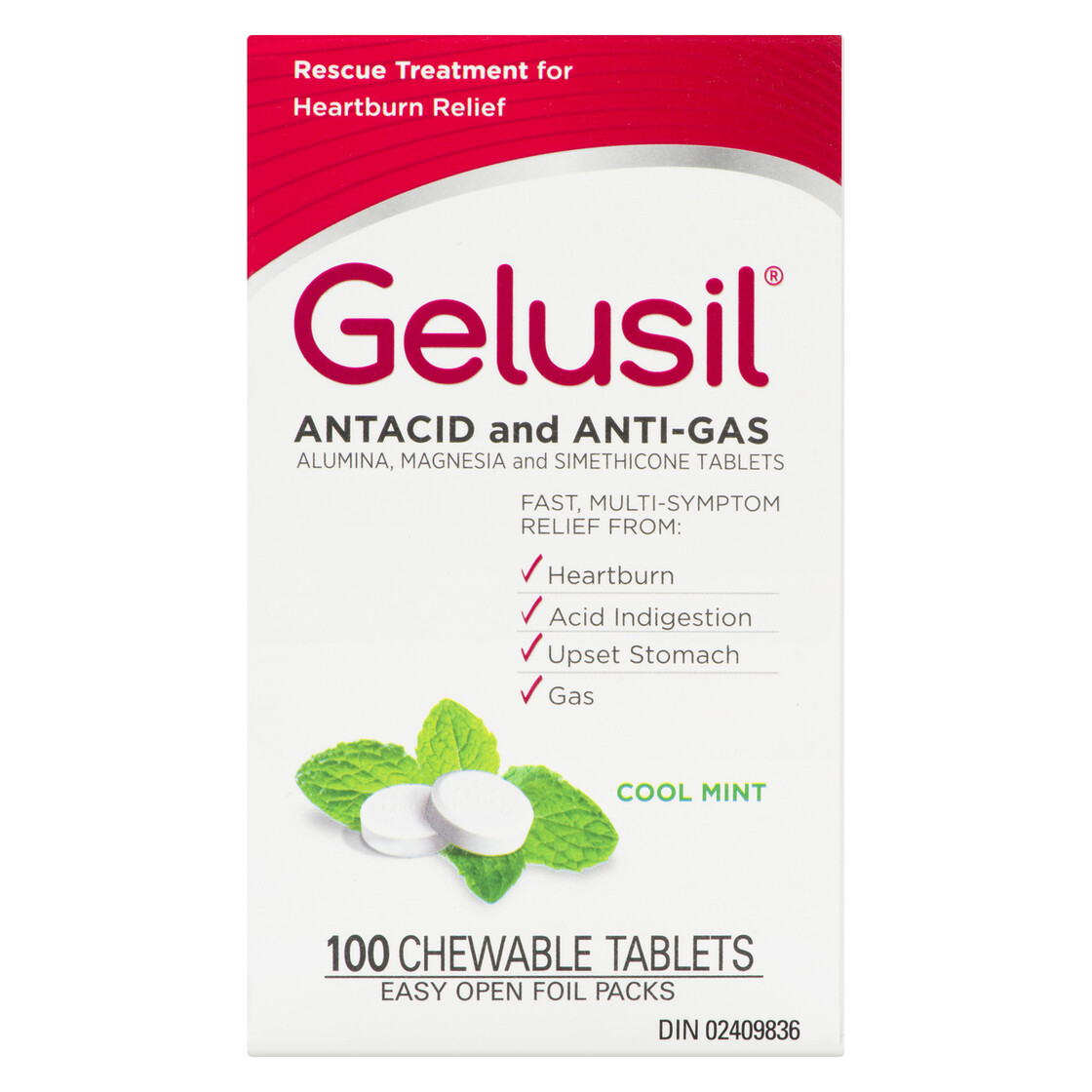 Gelusil Anti-Gas Antacid 100s 1 EA - Voilà Online Groceries & Offers