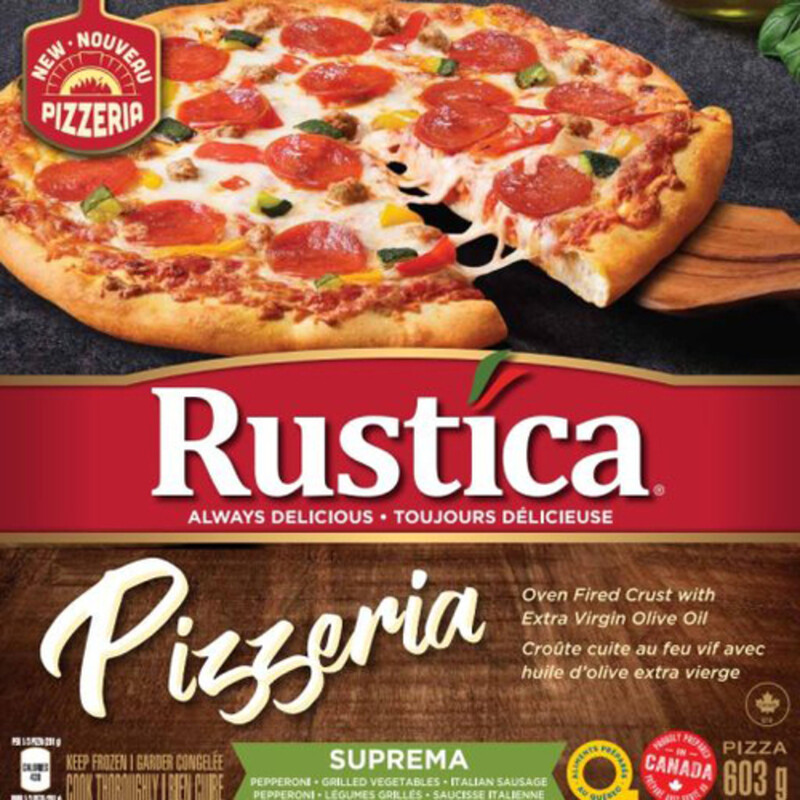 Rustica Frozen Suprema Pizzeria Oven Fired 603 g - Voilà Online ...