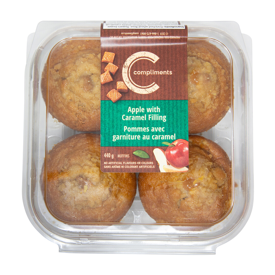 Compliments Muffins Apple With Caramel Filling 440 g - Voilà Online ...