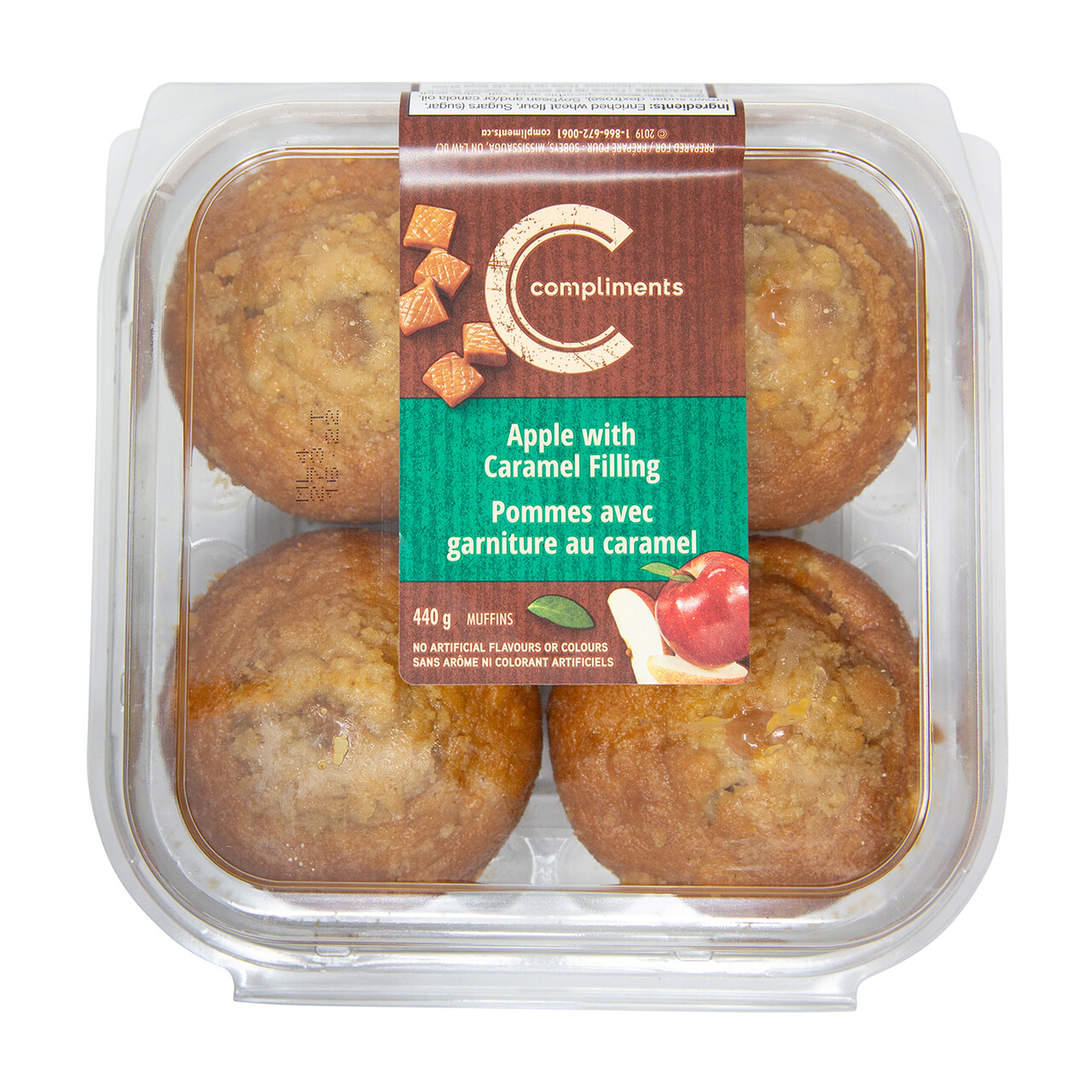 Compliments Muffins Apple With Caramel Filling 440 g - Voilà Online ...