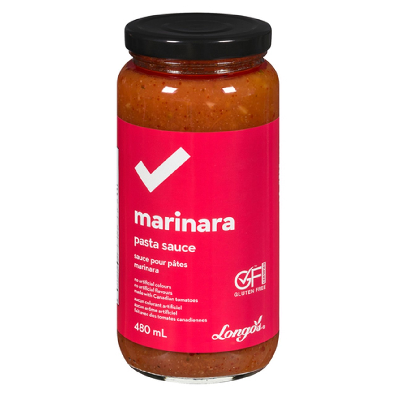 Longo's Essential Pasta Sauce Marinara 480 ml - Voilà Online Groceries ...