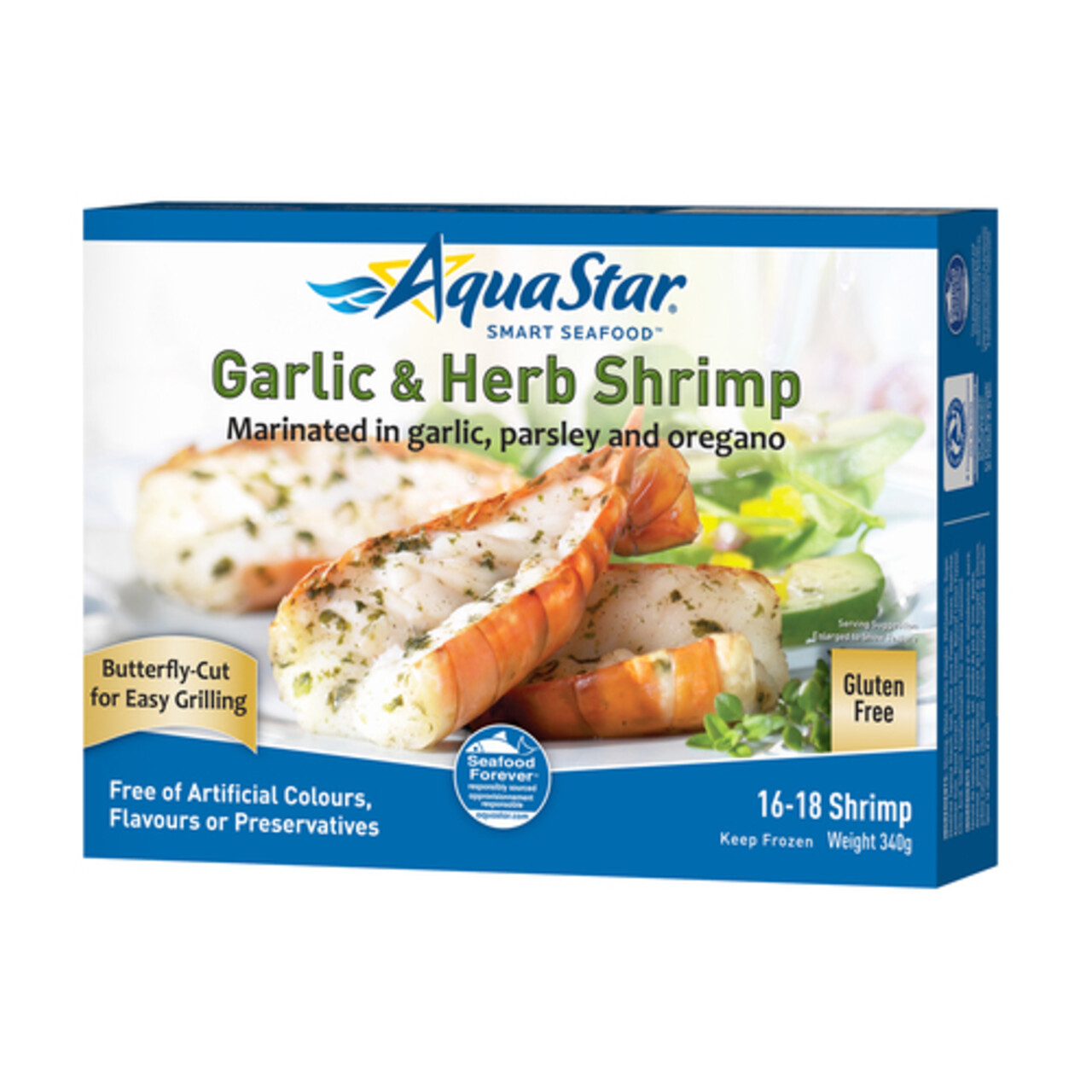 Aqua Star Frozen Herb And Garlic Shrimp 340 g - Voilà Online Groceries ...