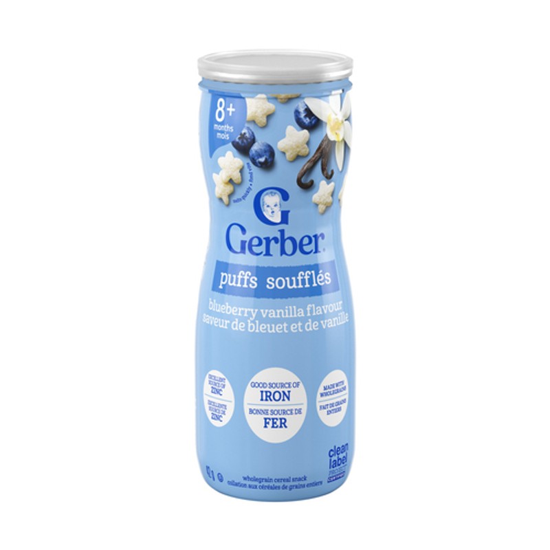 Gerber Puffs Snacks Blueberry Vanilla Baby 42 g - Voilà Online ...