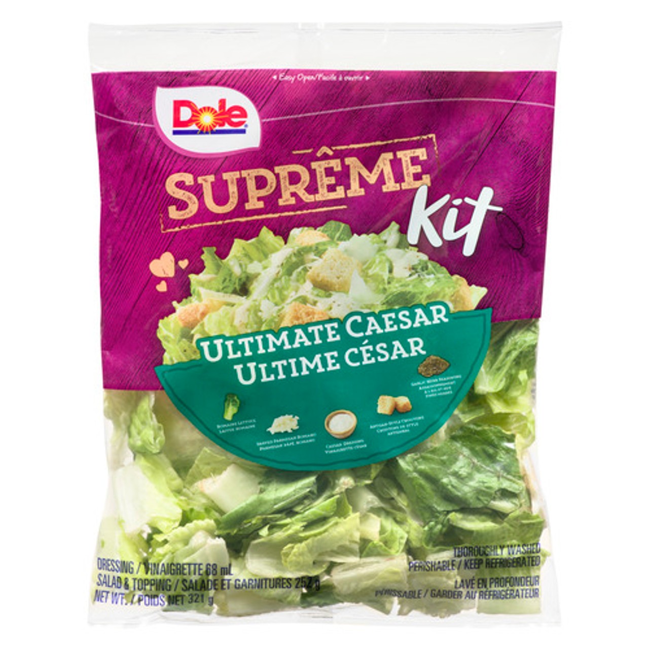 Dole Supreme Kit Ultimate Caesar Salad 252 g - Voilà Online Groceries ...