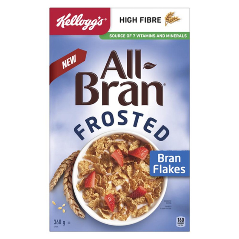 Kellogg's All-Bran Cereal Frosted Bran Flakes 360 g - Voilà Online ...