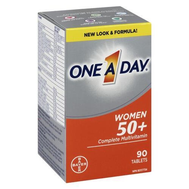 One A Day Complete Multivitamin For Women 50+ 90 Tablets - Voilà Online ...