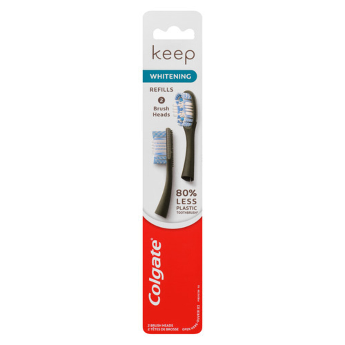 Colgate Keep Toothbrush Head Refills Whitening 2 Pack - Voilà Online ...