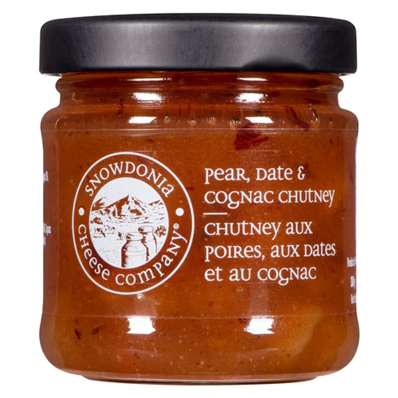 Snowdonia Chutney Pear Date Cognac 114 g - Voilà Online Groceries & Offers