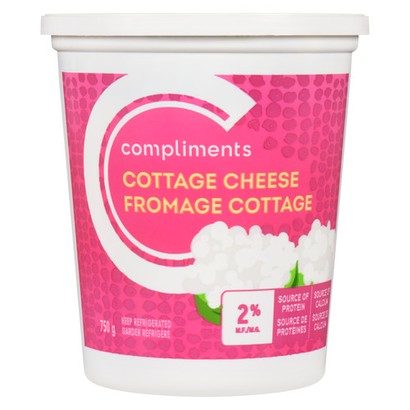 Compliments 2% Cottage Cheese 750 g - Voilà Online Groceries & Offers