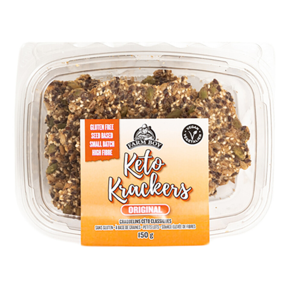 Farm Boy Keto Krackers Original 150 g - Voilà Online Groceries & Offers