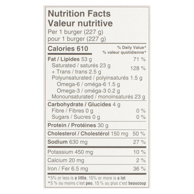 The Keg Gluten-Free Frozen Prime Rib Beef Burger 908 g - Voilà Online ...