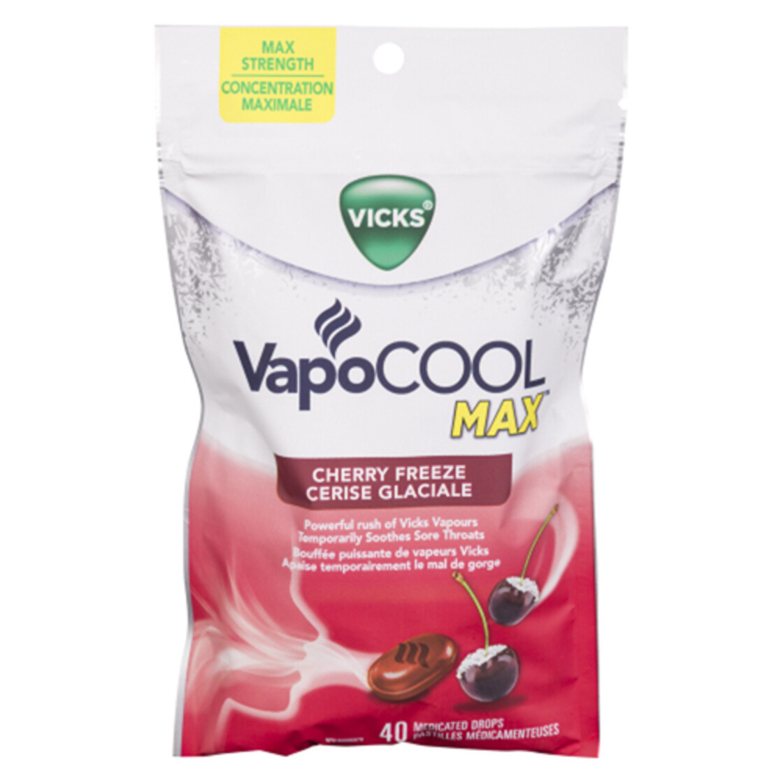 Vicks VapoCool Drops Cherry Freeze 40 Count - Voilà Online Groceries ...