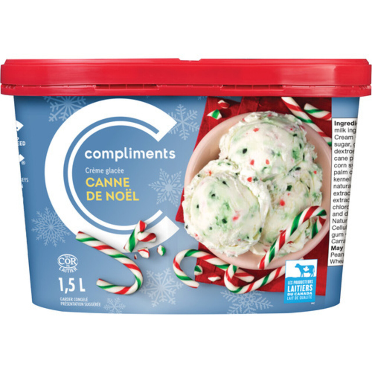 Compliments Ice Cream Candy Cane 1.5 L - Voilà Online Groceries & Offers