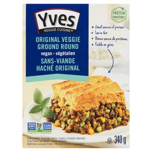 Yves Veggie Cuisine Veggie Ground Round Original 340 g - Voilà Online ...