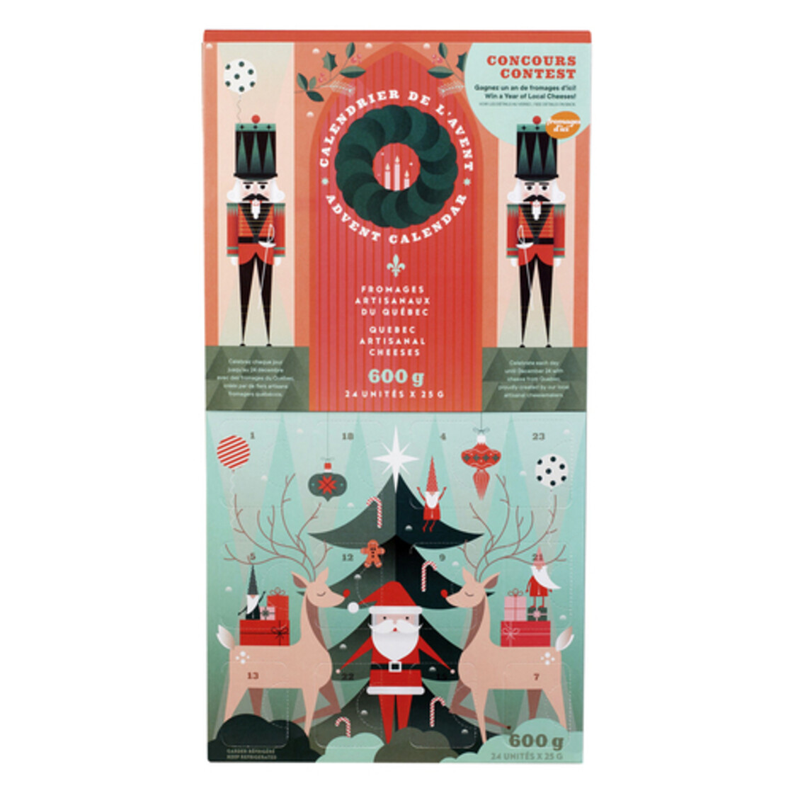 Quebec Artisanal Cheeses Advent Calendar 600 g - Voilà Online Groceries ...