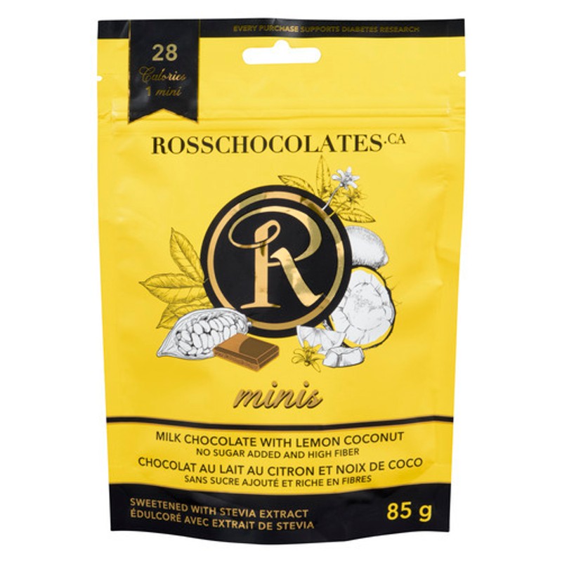 Ross Chocolates Minis Milk Chocolate Lemon Coconut 85 g - Voilà Online ...