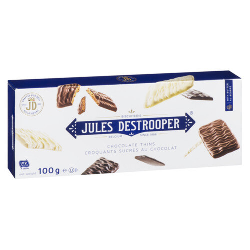 Jules Destrooper Cookies Chocolate Thins 100 g - Voilà Online Groceries ...